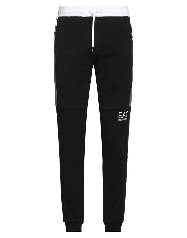 EA7 Pants Midnight Size Cotton, Polyester, Elastane - Black