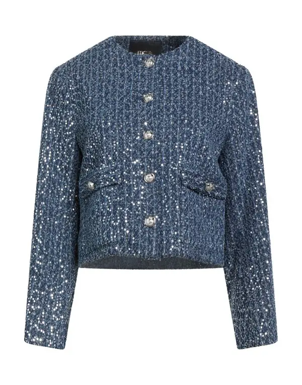 Maje Denim Jacket With Sequin Appliqués