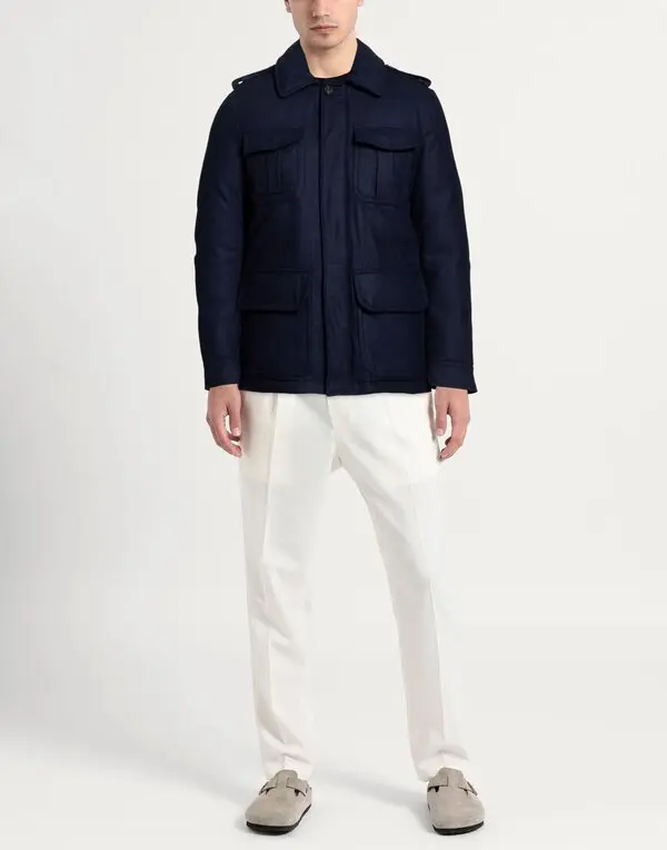 Montedoro Virgin Wool Casual Jacket - Navy