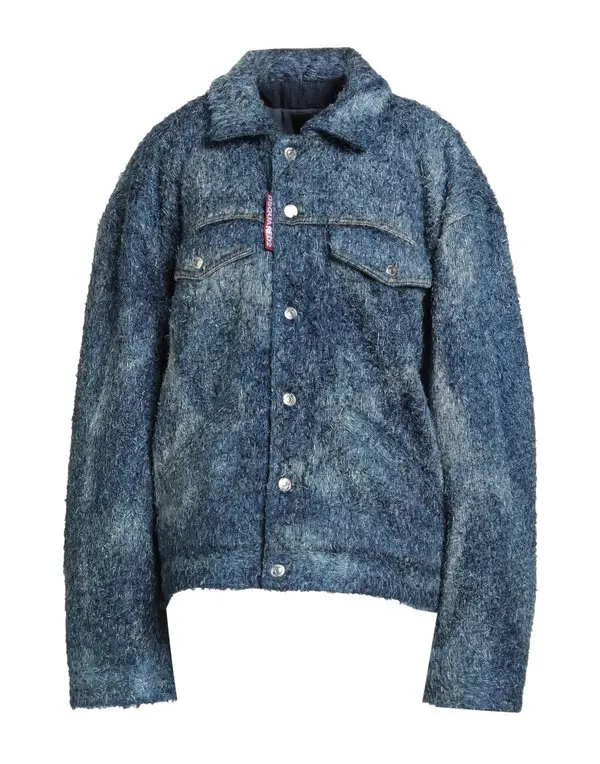 Dsquared2 Bouclé Jacket With Brand Logo