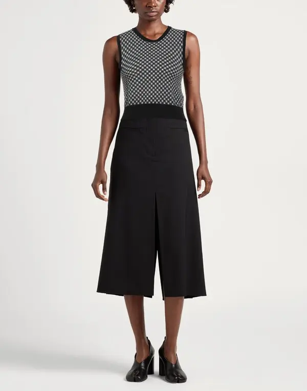 Sandro Checked Jacquard-knit Sleeveless Sweater