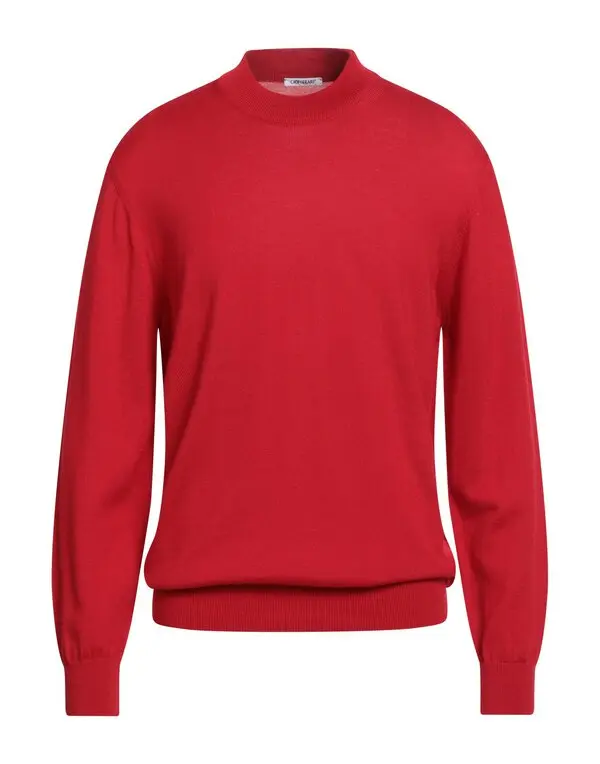 GIOFERRARI Merino Wool Mock Neck Sweater - Red