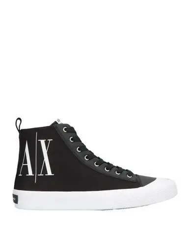 Armani Exchange Icon Period High-top Sneakers - Black