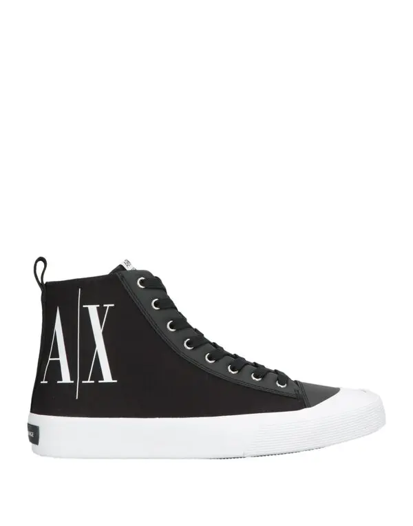 Armani Exchange High-top Sneakers - Black
