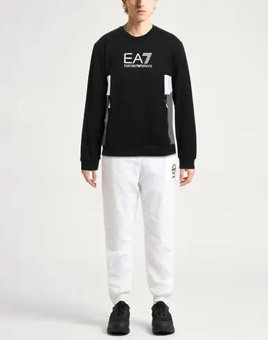 EA7 Cotton-blend French Terry Sweatshirt - Black