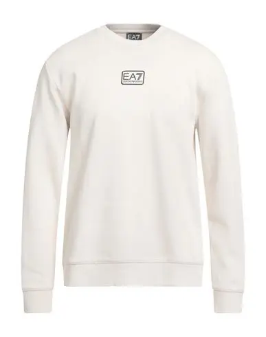 EA7 Cotton-blend Crewneck Sweatshirt - White