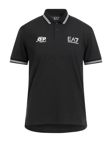 Emporio Armani Polo Shirt Size Polyester, Cotton, Elastane - Black