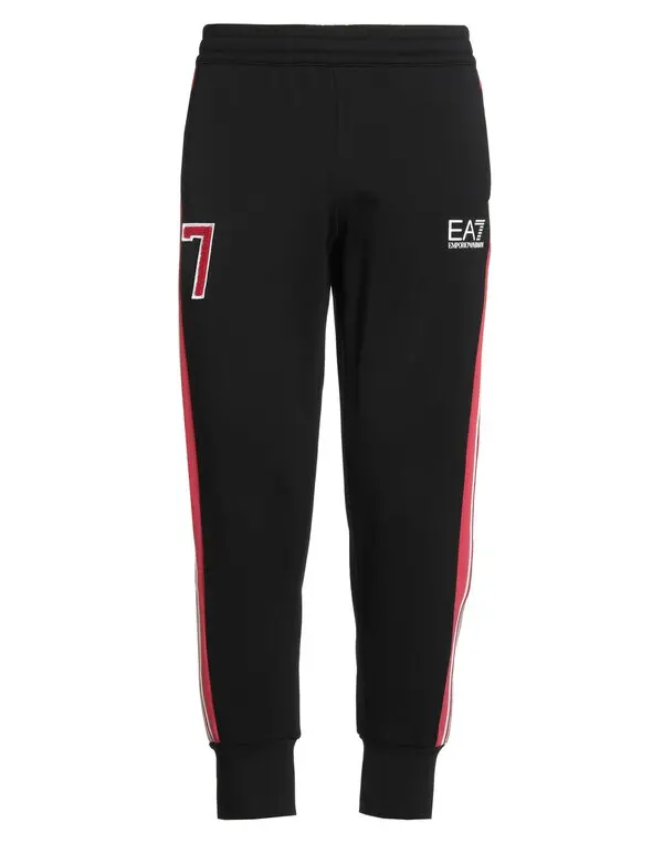 EA7 Pants Size Cotton, Polyester - Black