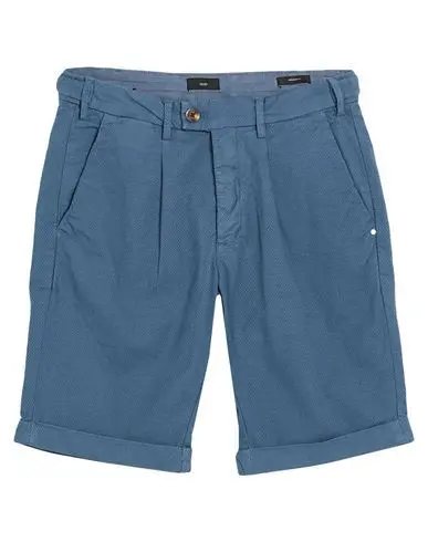 LIU •JO MAN Cotton-elastane Bermuda Shorts - Blue