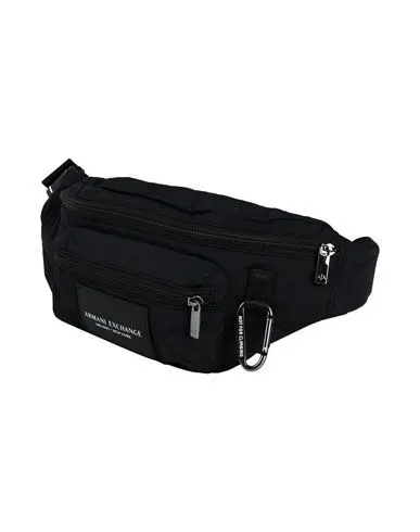 Armani Exchange Belt Bag In Polyamide And Polyester - Black