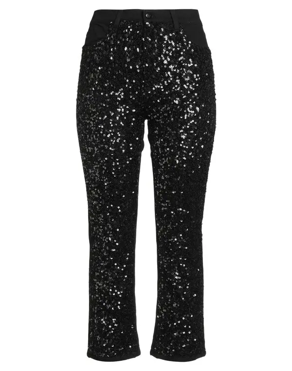 EMMA & GAIA Straight-leg Jeans With Appliqués And Sequins