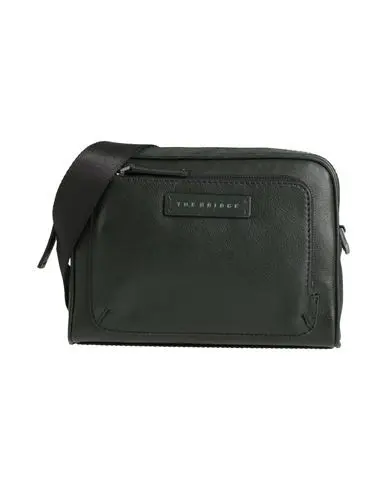 THE BRIDGE Leather Cross-body Bag - Dark Green