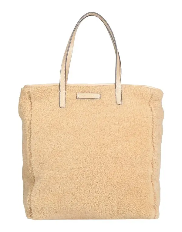 THE BRIDGE Shearling And Leather Shopper Bag