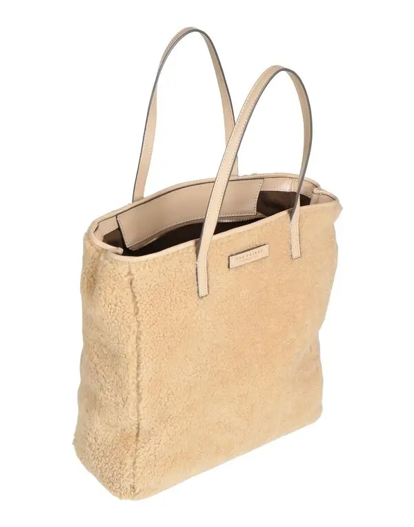 THE BRIDGE Shearling And Leather Shopper Bag