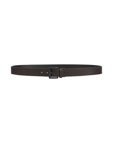 Armani Exchange Textured-leather Belt - Brown