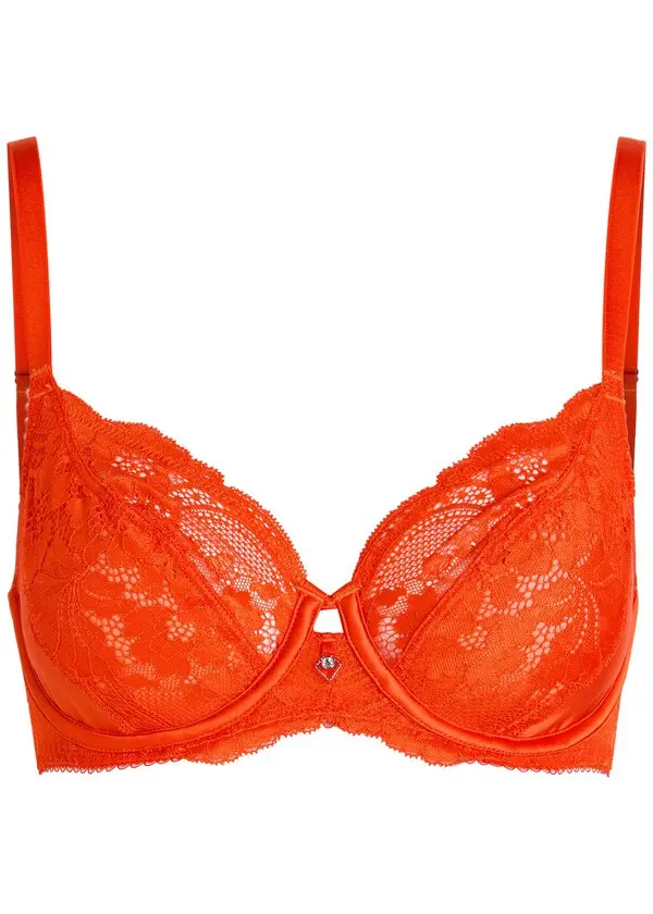 Wacoal Natsuki Lace Underwired Bra - Red