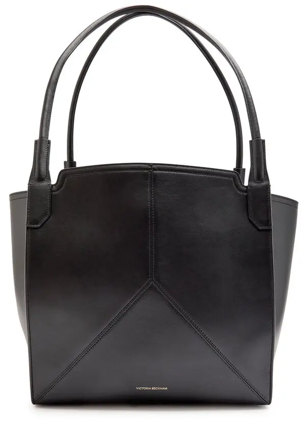 Victoria Beckham Panelled Leather Tote - Black