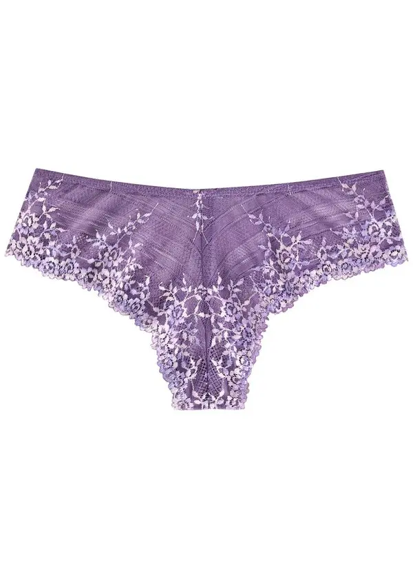 Wacoal Embrace Embroidered Lace Briefs - Purple