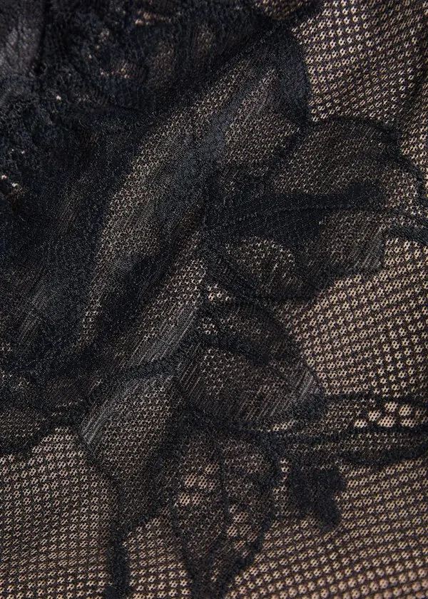 Wacoal Vivid Attraction Tulle Briefs - Black