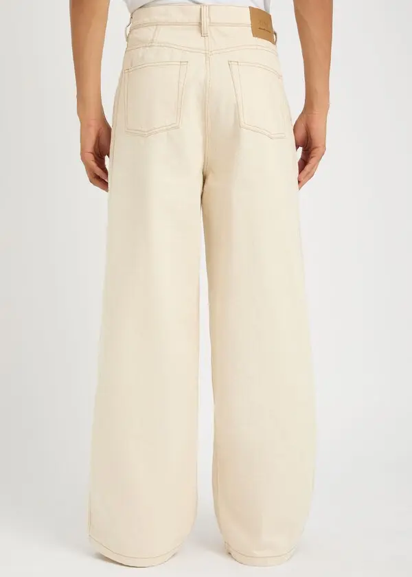 Ami Panelled Wide-leg Jeans