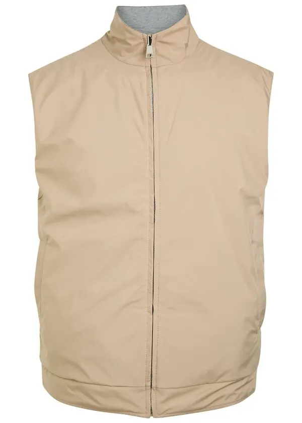 AURELIEN Reversible Shell And Cotton-blend Gilet