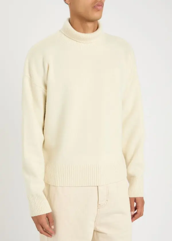 Ami Wool And Cashmere-blend Jumper