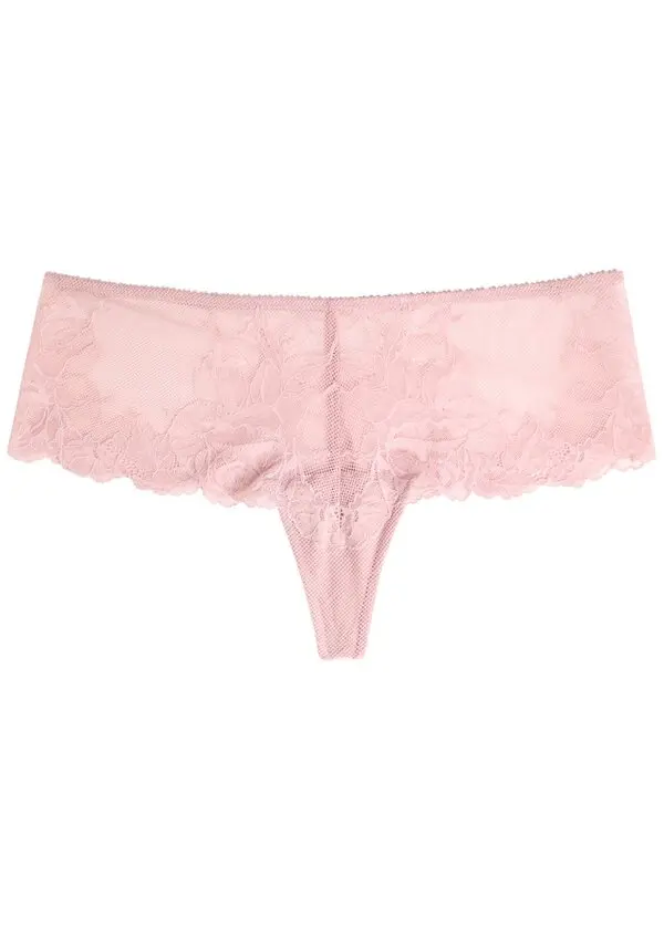Wacoal Vivid Attraction Lace Thong - Light Pink