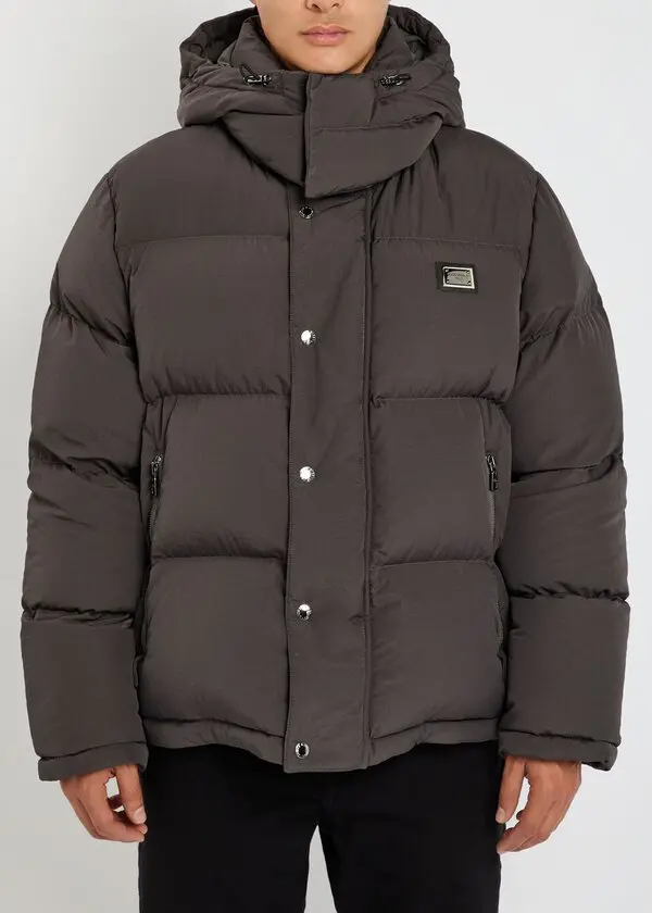 Dolce & Gabbana Padded Shell Jacket - Grey