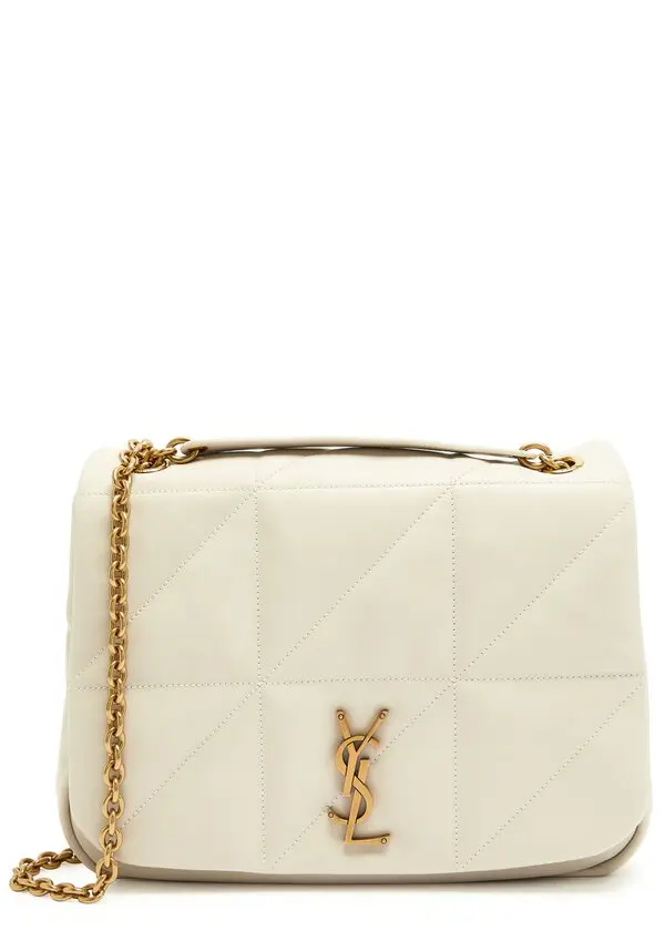 Saint Laurent Jamie 4.3 Medium Leather Shoulder Bag - White