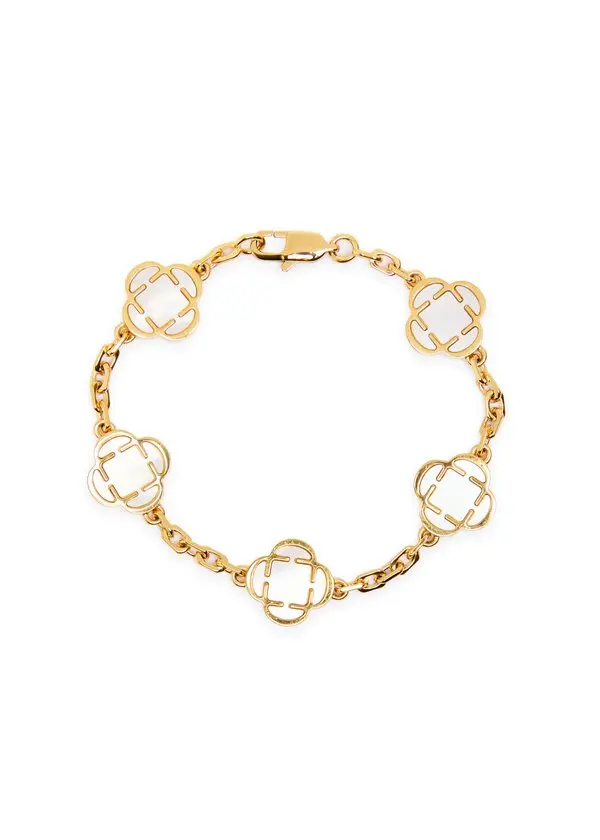 CRAFTD Clover Pearl Bracelet - Gold