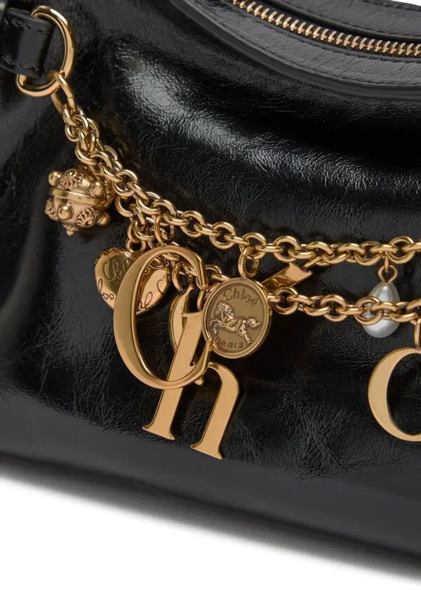 Chloé Charms Embellished Leather Shoulder Bag