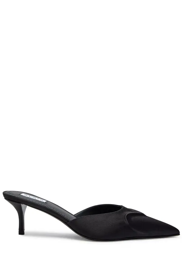 Alaïa Le Coeur 55 Satin Mules
