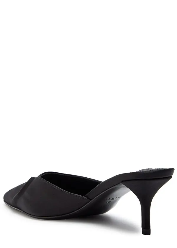 Alaïa Le Coeur 55 Satin Mules