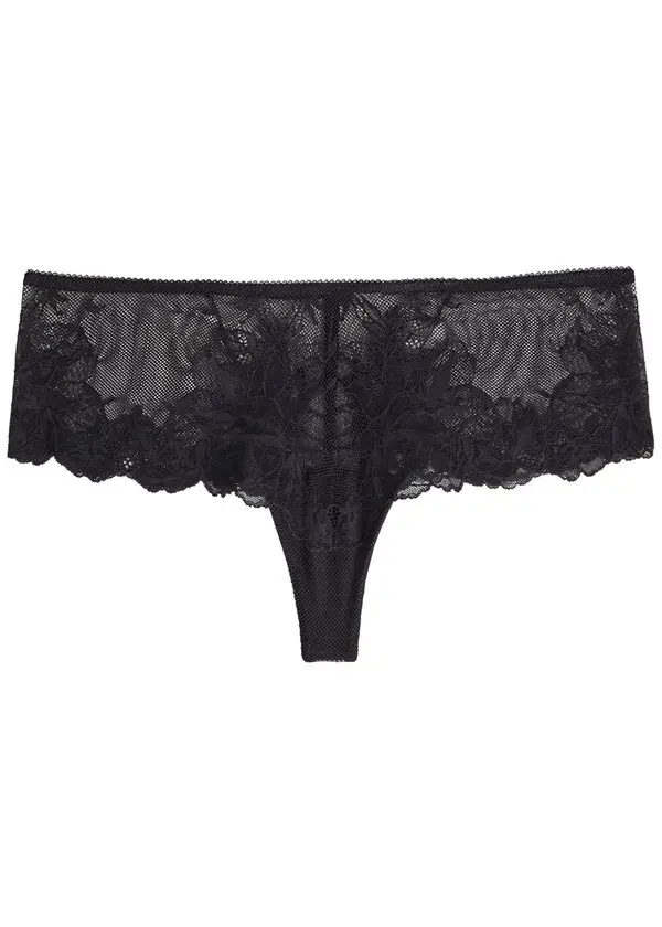 Wacoal Vivid Attraction Tulle Briefs - Black