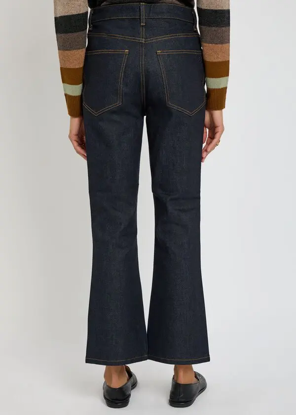 Tory Burch Cropped Flared-leg Jeans