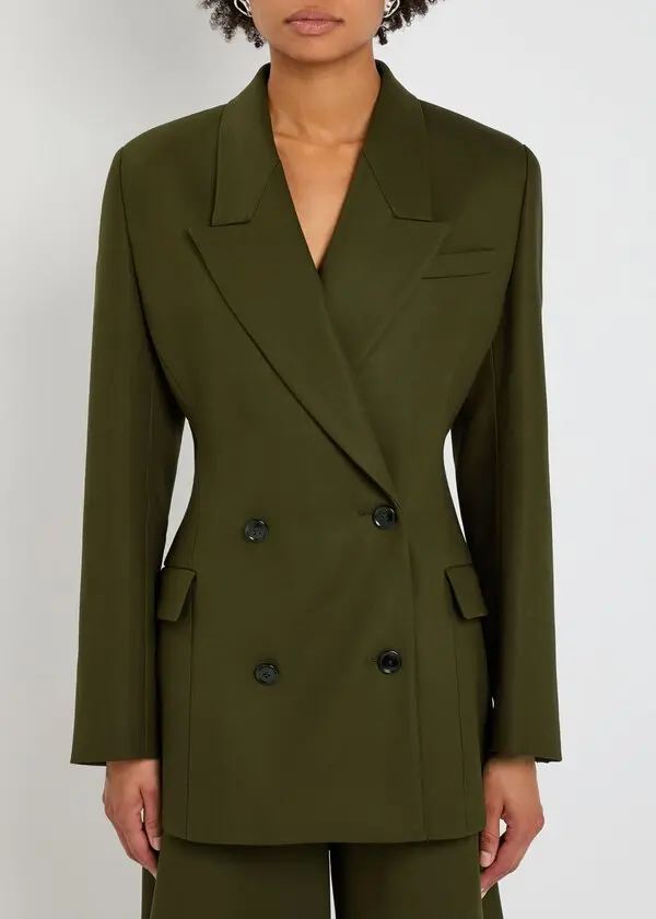 Alaïa Double-breasted Cotton Blazer