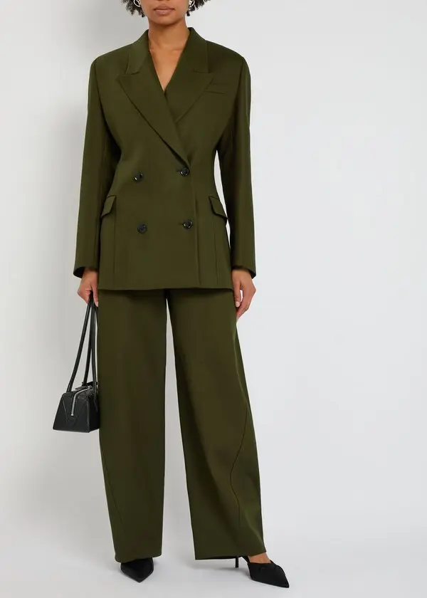Alaïa Double-breasted Cotton Blazer