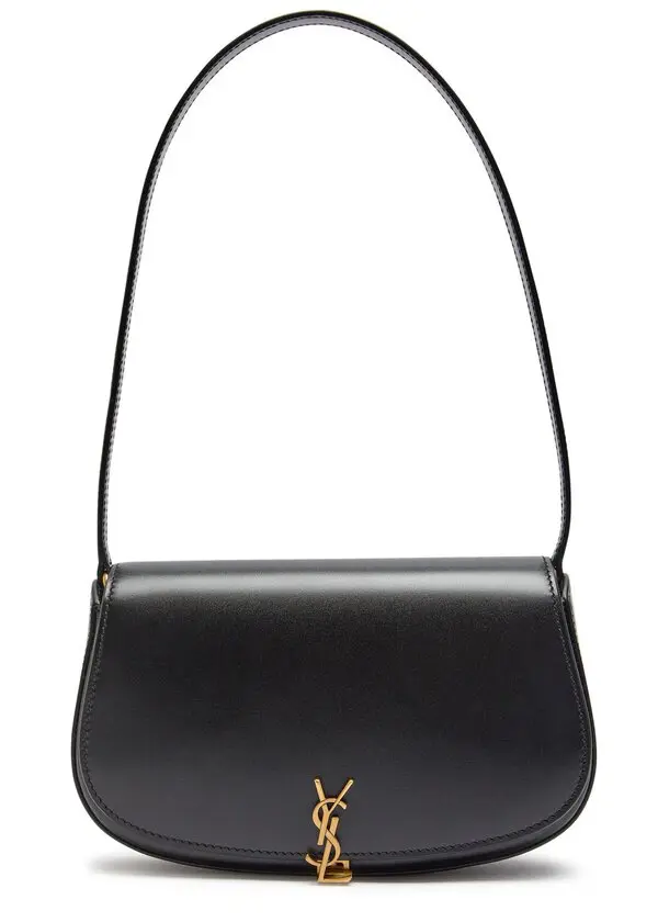 Saint Laurent Demi Lune Leather Shoulder Bag