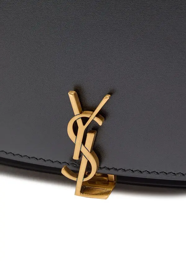 Saint Laurent Demi Lune Leather Shoulder Bag