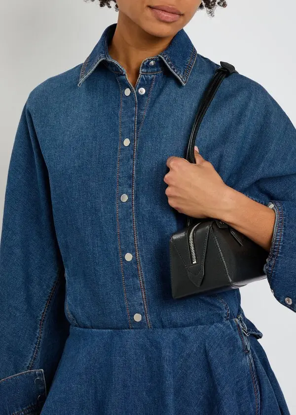 Alaïa Paneled Denim Shirt
