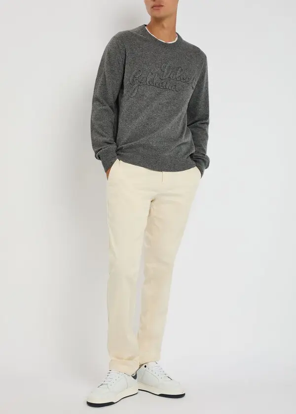 Dolce & Gabbana Logo-appliquéd Wool Sweatshirt