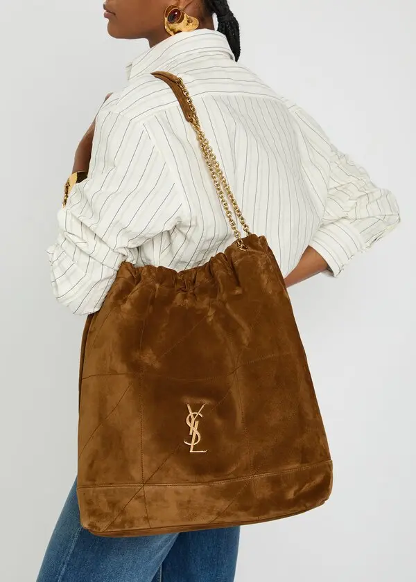 Saint Laurent Jamie Pouchon Large Shoulder Bag - Brown