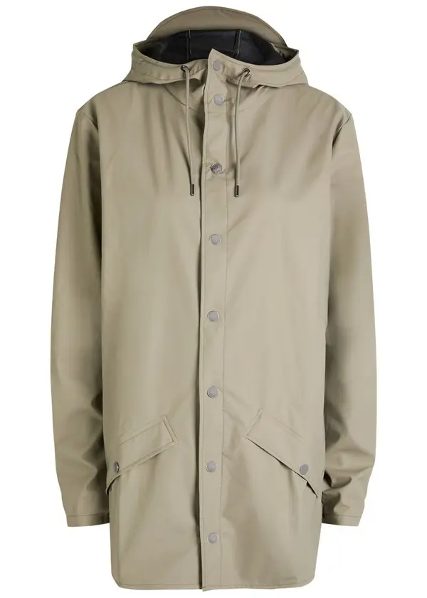 Rains W3 Hooded Waterproof Jacket - Sage