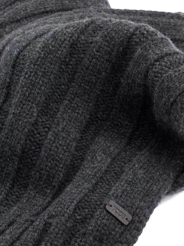 TOD'S Ribbed-knit Scarf