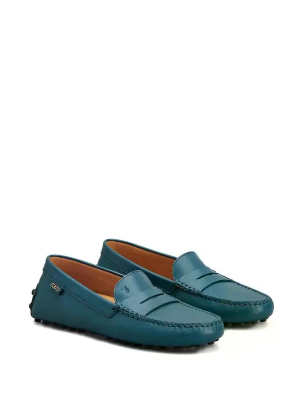 TOD'S Pebble-detail Leather Loafers