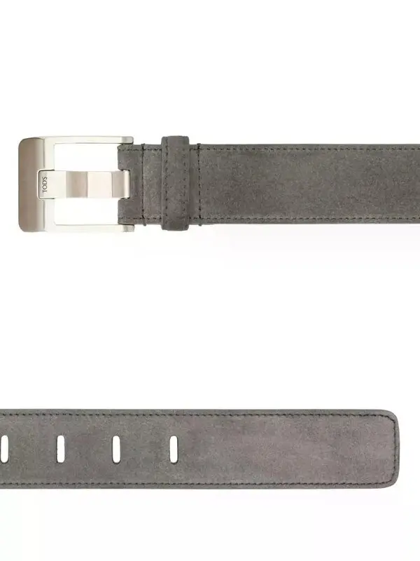 TOD'S Suede Belt - Grey
