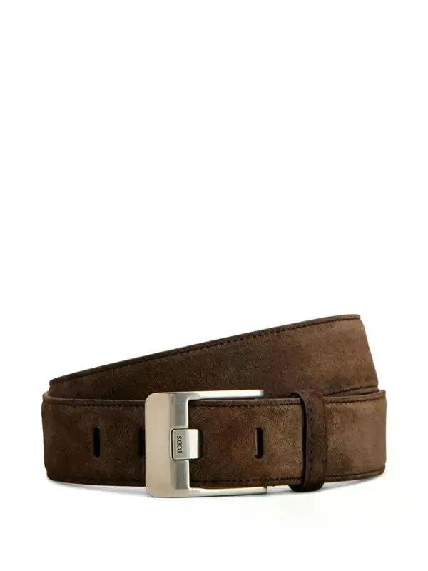 TOD'S Suede Belt - Brown