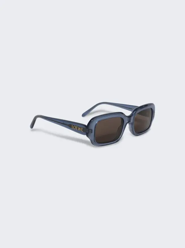 Loewe Slim Square Frame Sunglasses - Blue