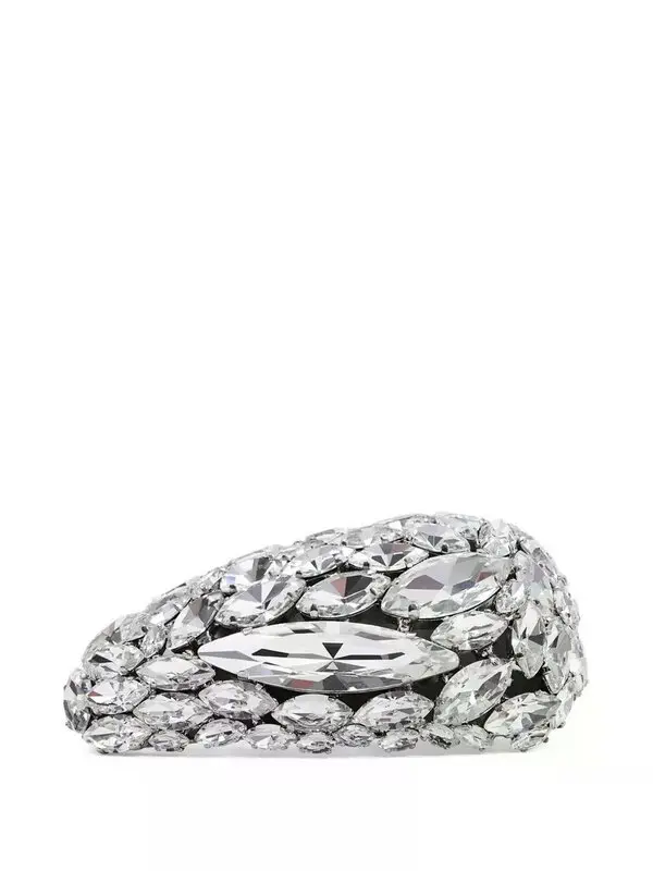 AREA Crystal Embellished Hair Clip - Silver