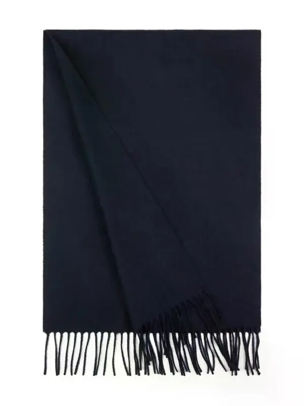 TOD'S Fringed Cashmere Scarf - Blue